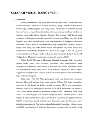 Tugas sejarah vibi | PDF