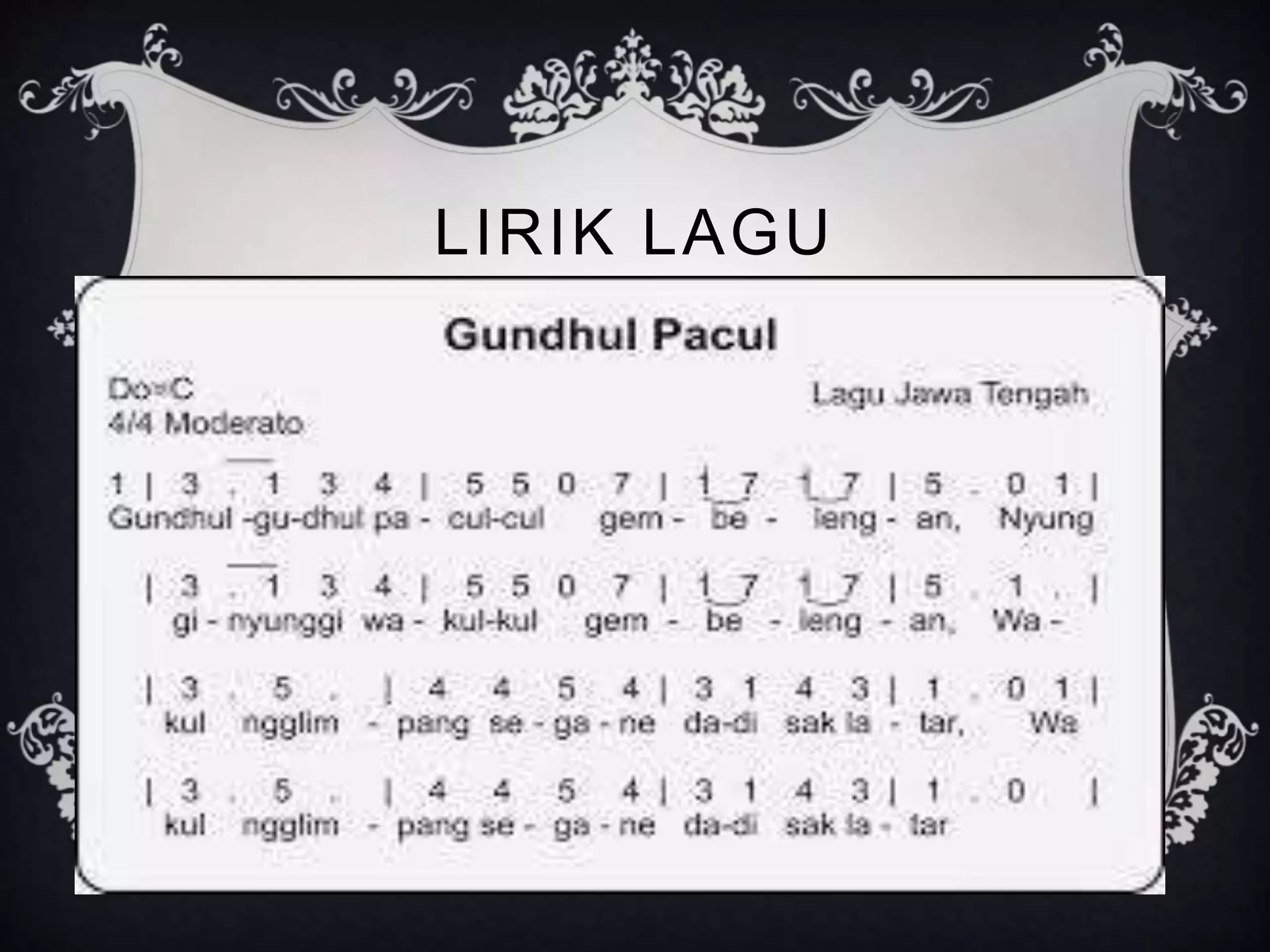lagu gundul-gundul pacul | PPTX