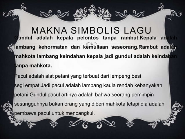 lagu gundul-gundul pacul | PPTX