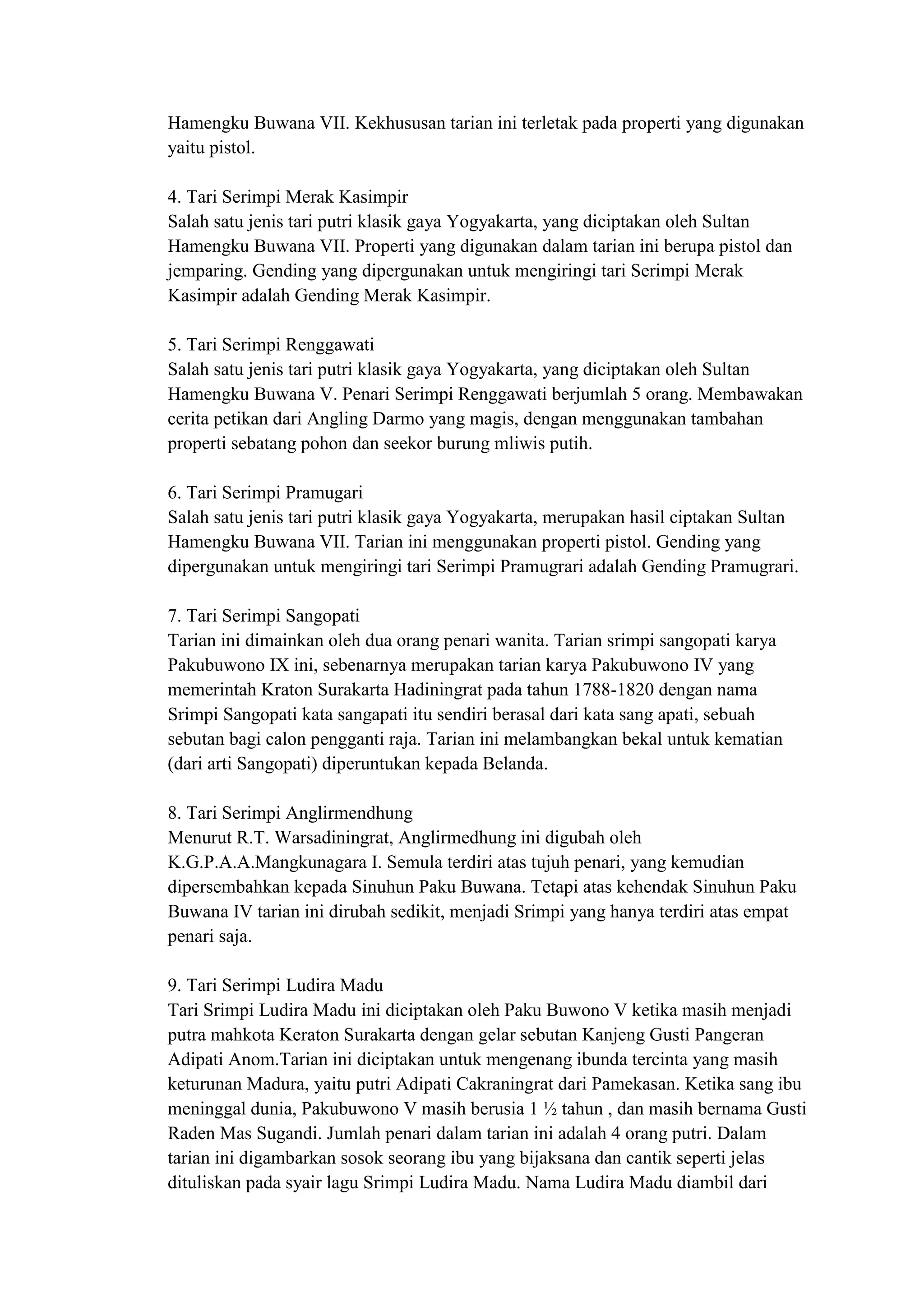 JENIS-JENIS TARI | PDF