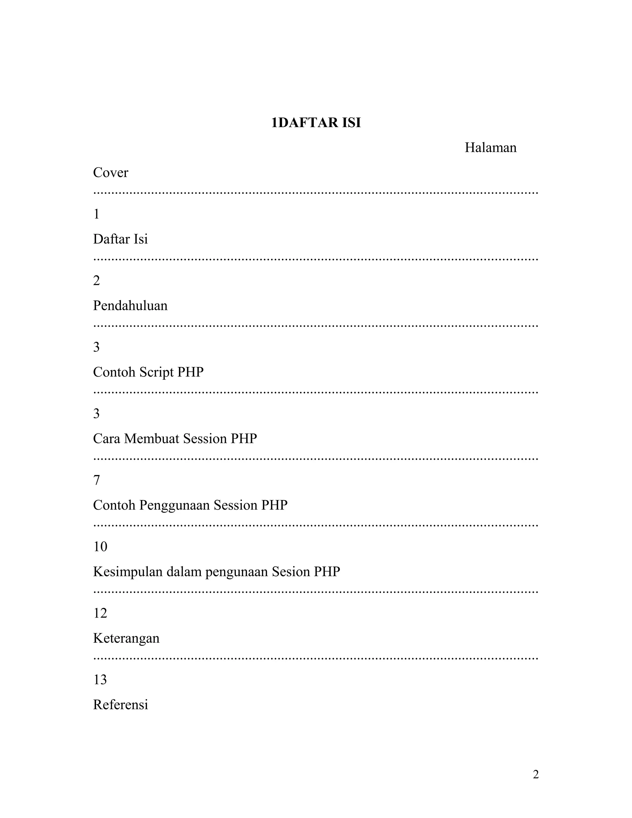 Contoh Session By Tugas Session Hanni | DOC