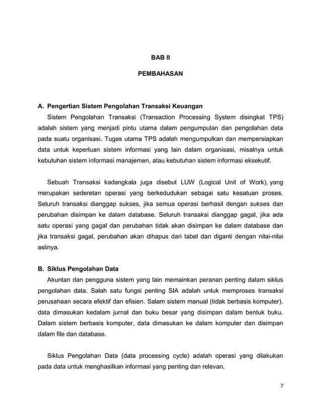 Tugas sia sistem pengolahan transaksi keuangan | PDF