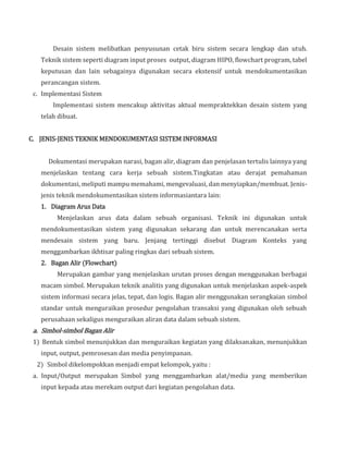 Tugas sia teknik dan dokumentasi sia | PDF