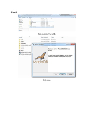 TUTORIAL INSTALL, DDL, dan DML pada MariaDB | PDF