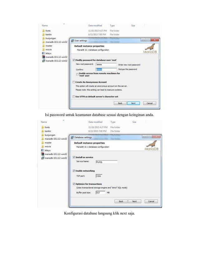 TUTORIAL INSTALL, DDL, dan DML pada MariaDB | PDF