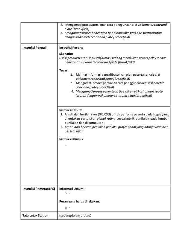 OSCE praktek simulasi industri | DOC