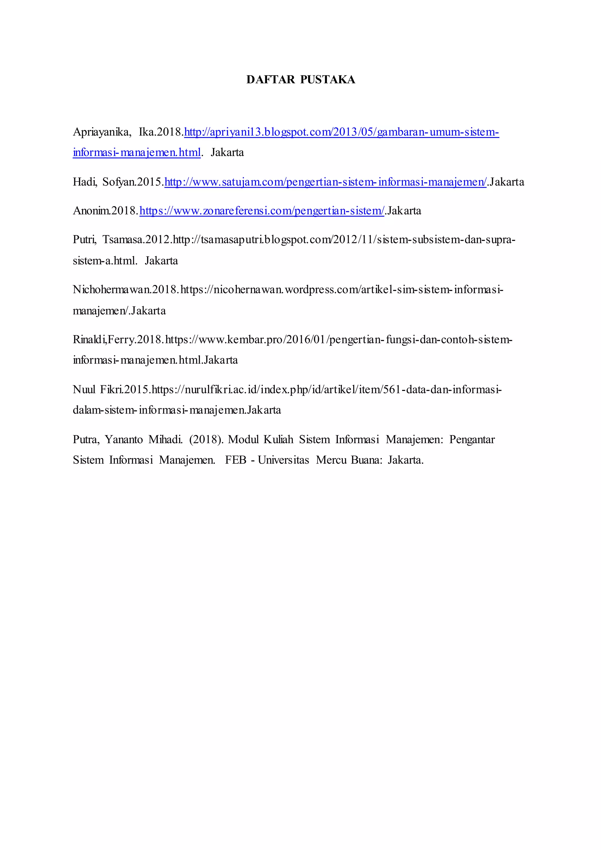 Tugas sim, widya ayunda putri, yananto mihadi putra, pengantar sistem informasi manajemen, 2018 ...