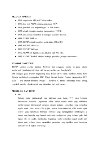 Sistem Telekomunikasi - TCP/IP | DOCX