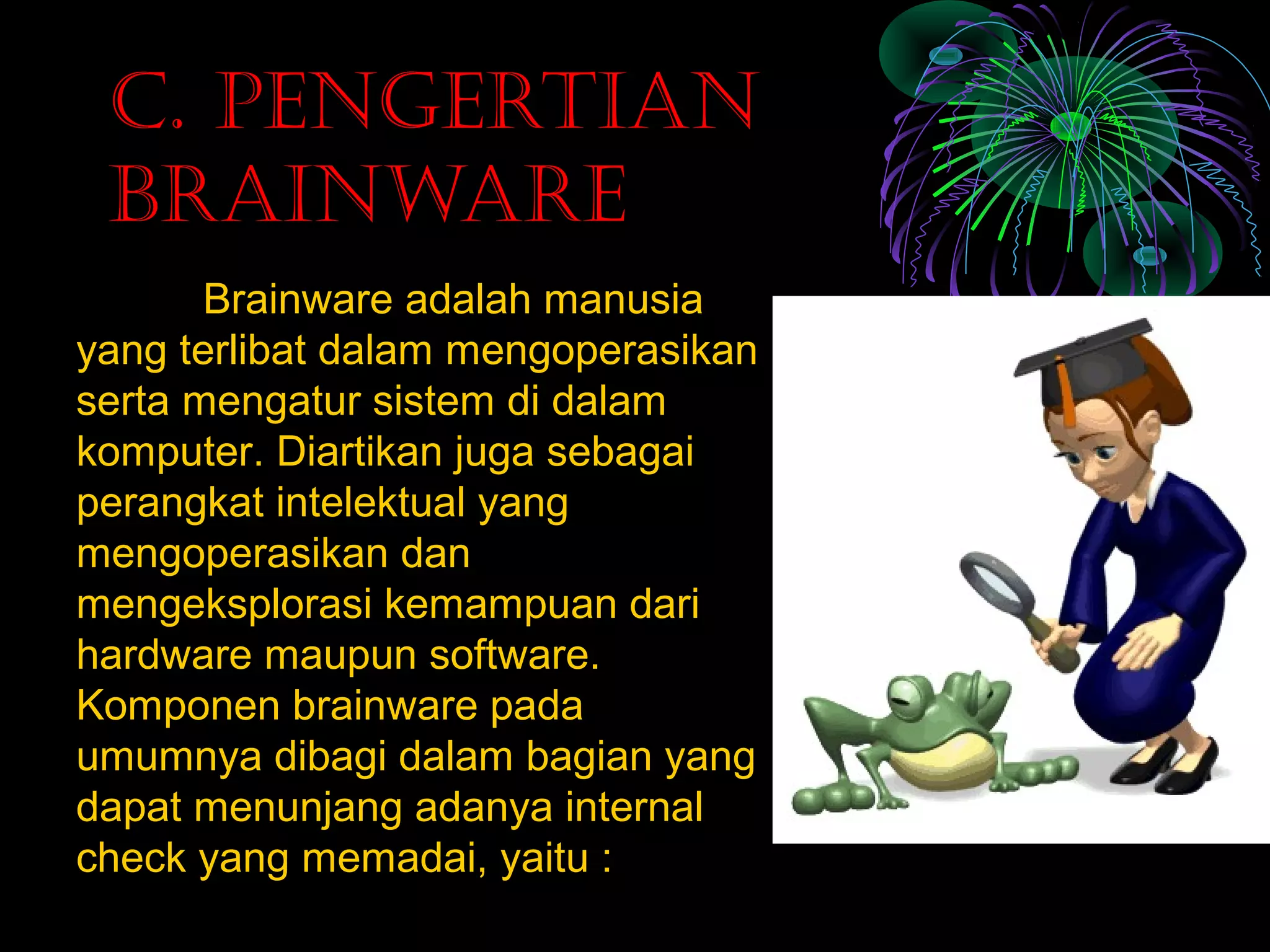 Software, Hardware, Dan Brainware Lengkap | PPT