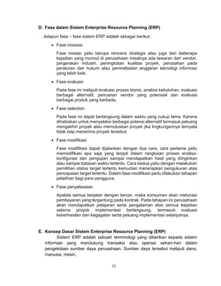 Tugas sistem informasi akuntansi perencanaan sumber daya perusahaaan ...
