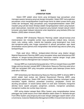 Tugas sistem informasi akuntansi perencanaan sumber daya perusahaaan (enterprise reseource ...