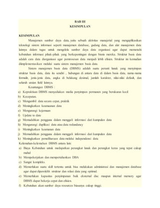 Tugas sistem informasi manajemen tm 6 | PDF