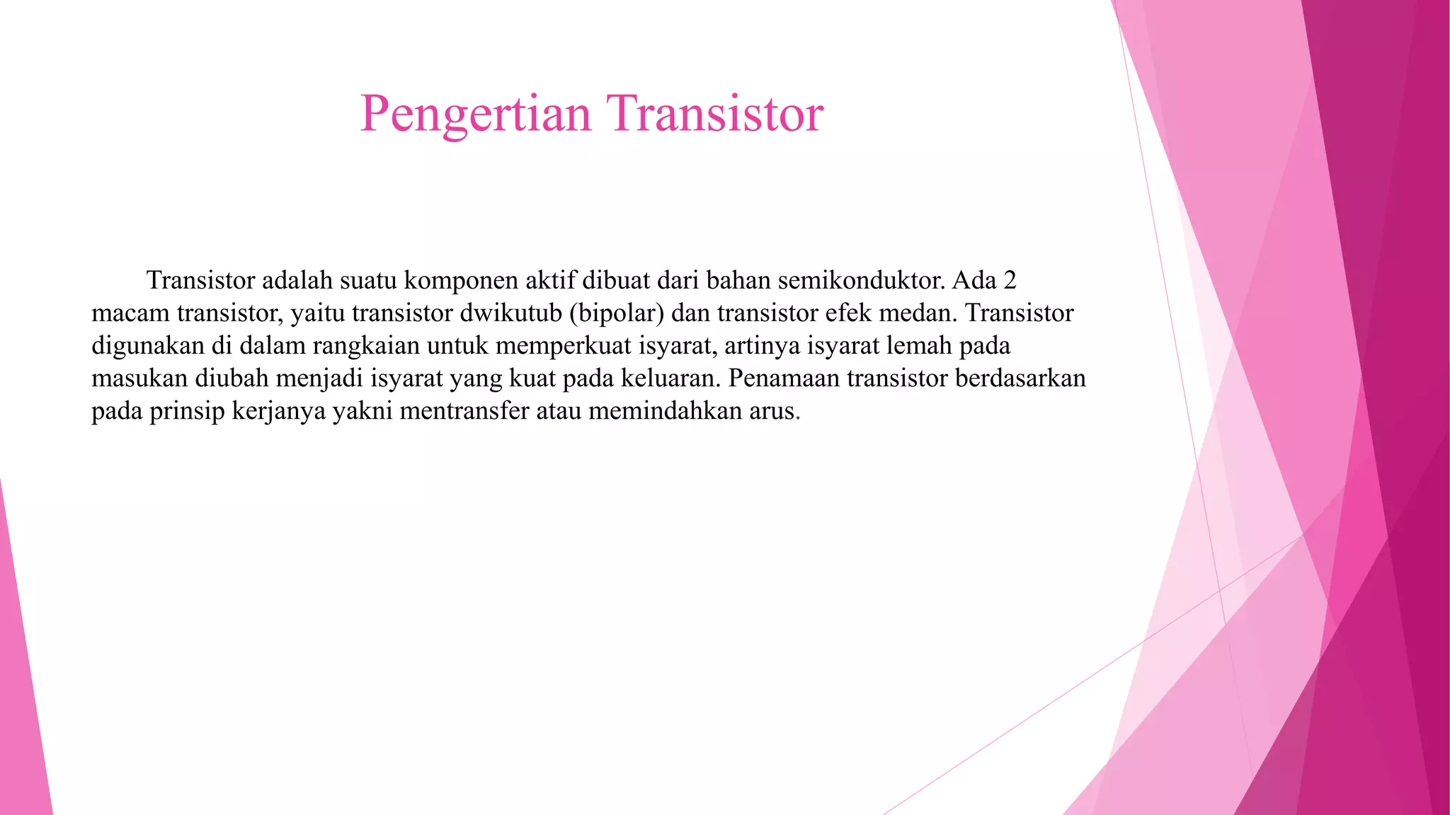 PNP BIPOLAR JUNCTION TRANSISTOR | PPTX
