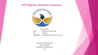 PNP BIPOLAR JUNCTION TRANSISTOR | PPTX