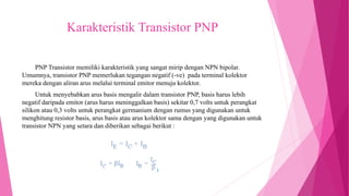 PNP BIPOLAR JUNCTION TRANSISTOR | PPTX