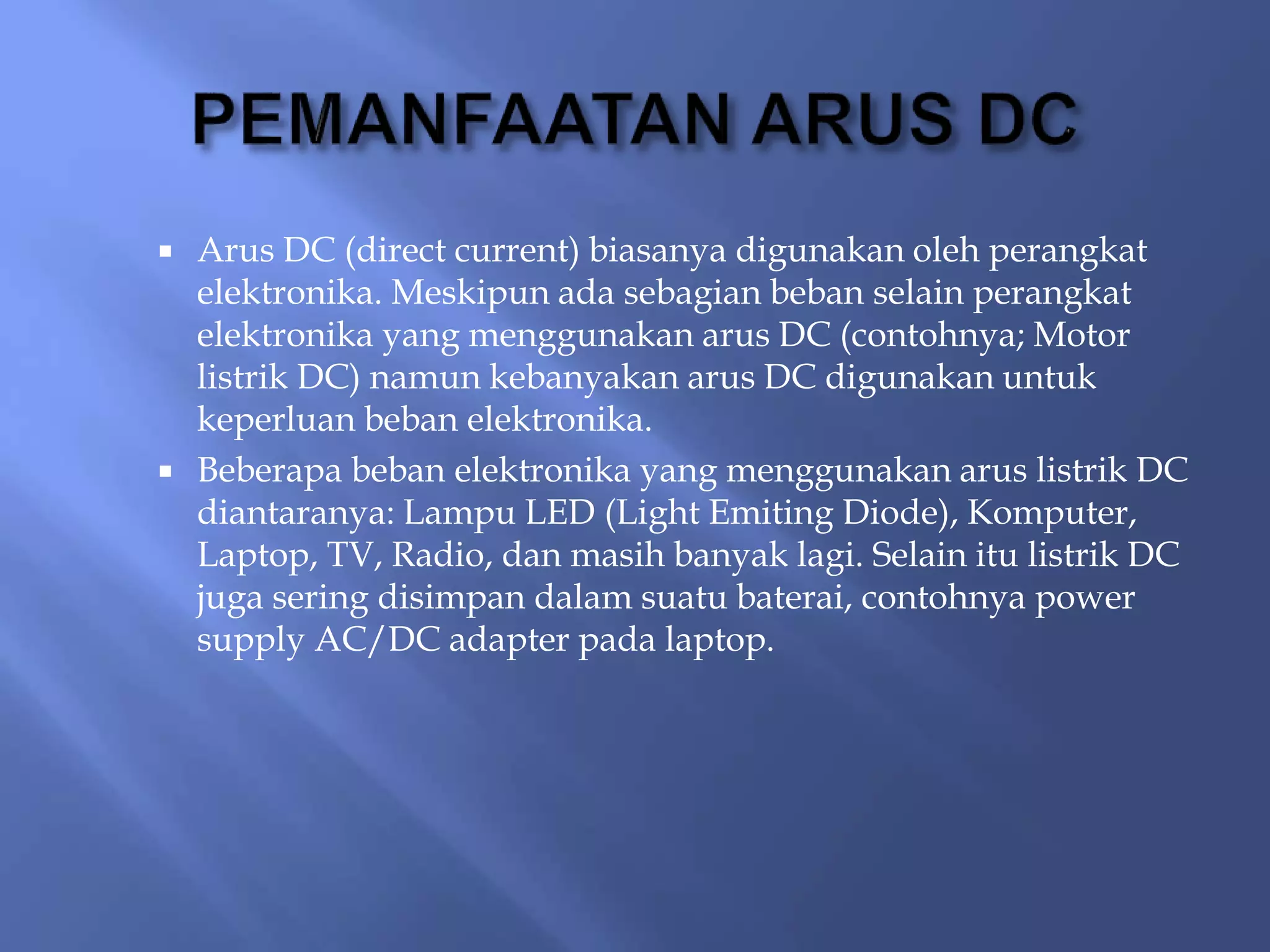 Tugas sistem mikroprosesor 1 mengapa laptop membutuhkan arus dc? | PPT | Free Download