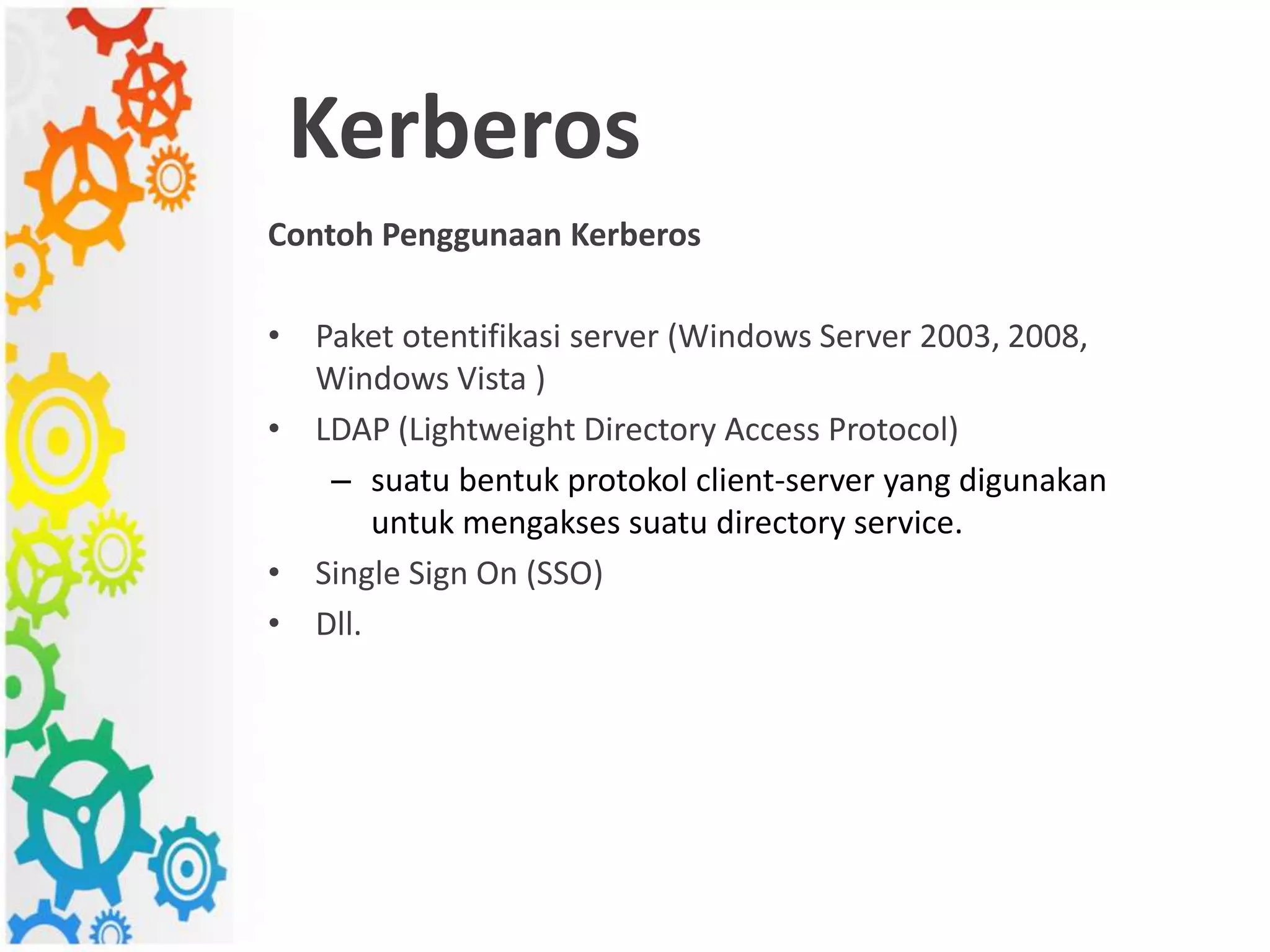 Keamanan Komputer - Skema Kerberos | PPTX