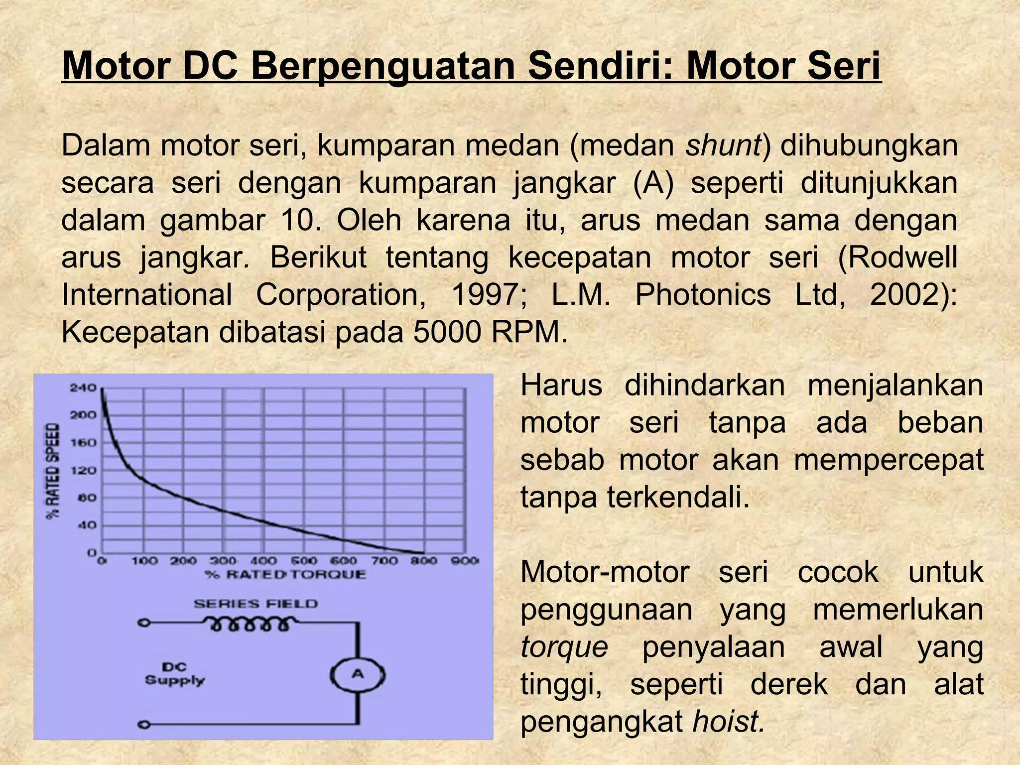 Tugas sistem listrik industri tentang motor dc | PPT