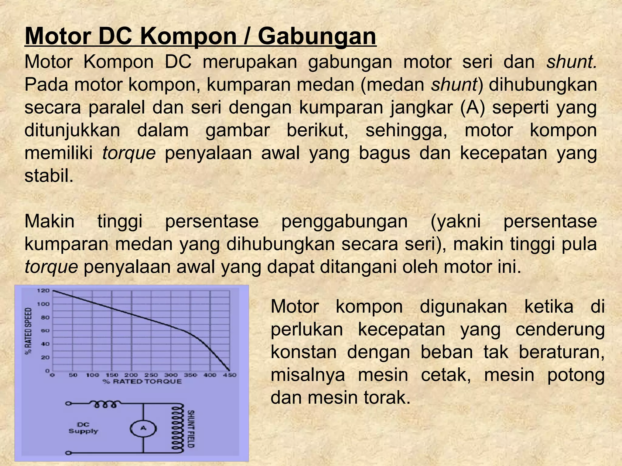 Tugas sistem listrik industri tentang motor dc | PPT