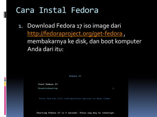 Tugas Sistem Operasi 2 (FEDORA) | PPT