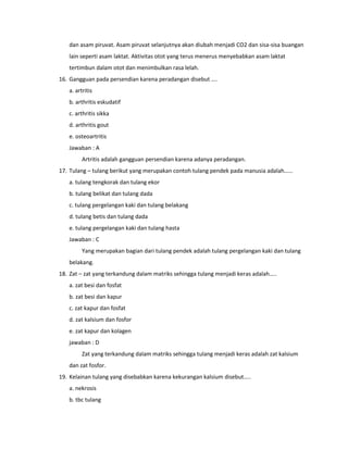Tugas soal soal biologi updated | DOCX