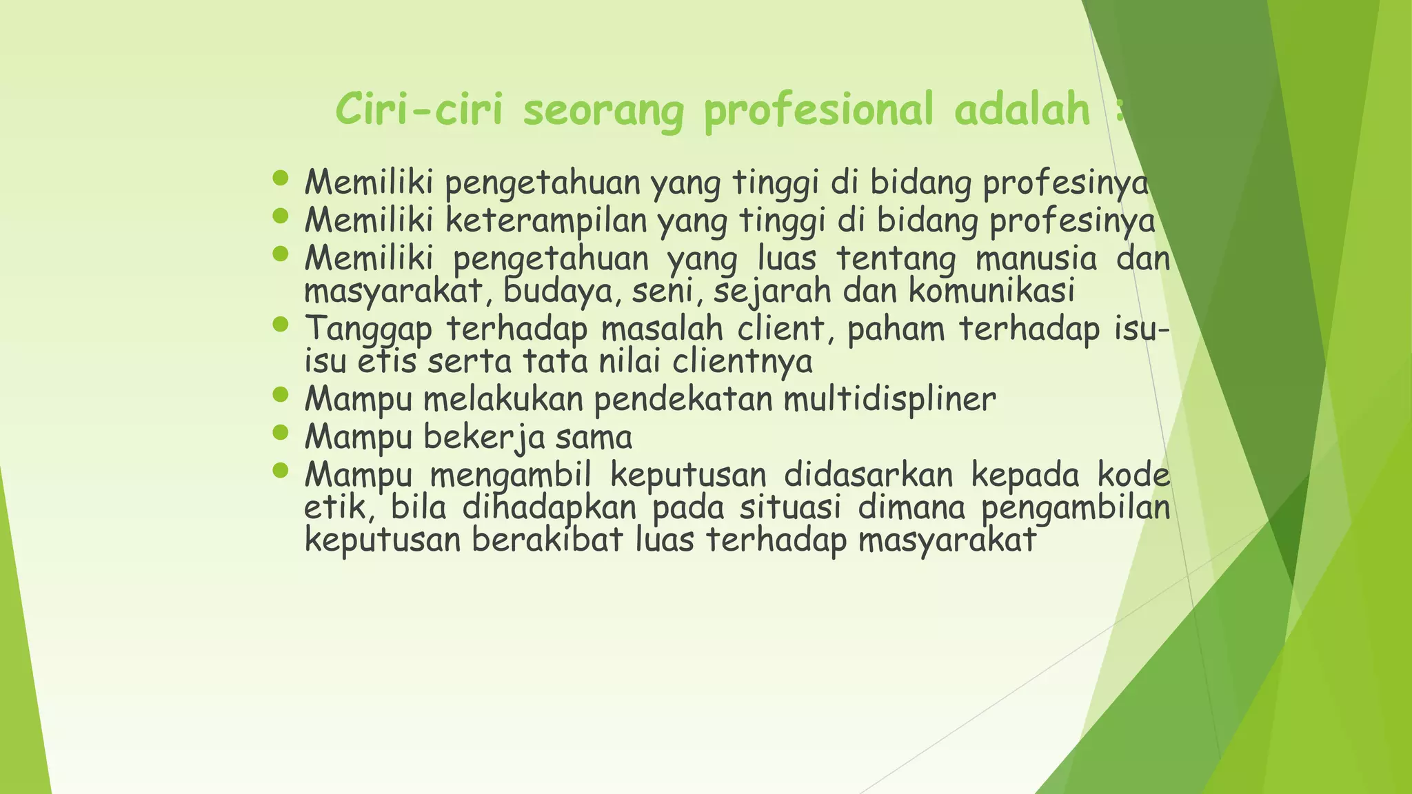 Profesi di Bidang Teknologi Informasi | PPT