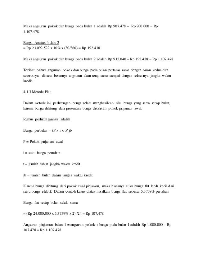 Simak! Contoh Soal Bunga Flat Dan Bunga Efektif yang Banyak Dicari ...