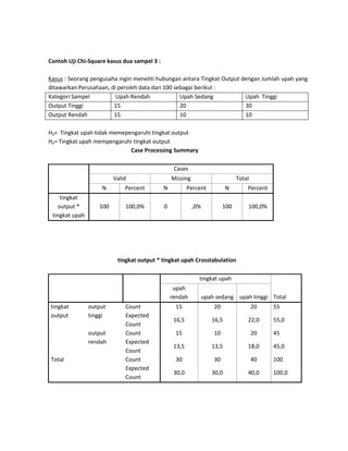 Tugas statistik non parametrik | DOCX
