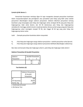 Tugas statistik non parametrik | DOCX