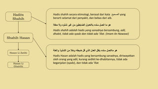 PPT Klasifikasi Hadits Berdasarkan Kuantitas Rawi.pptx