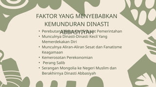 Sejarah Islam pada masa Dinasti Abbasiyyah | PPTX