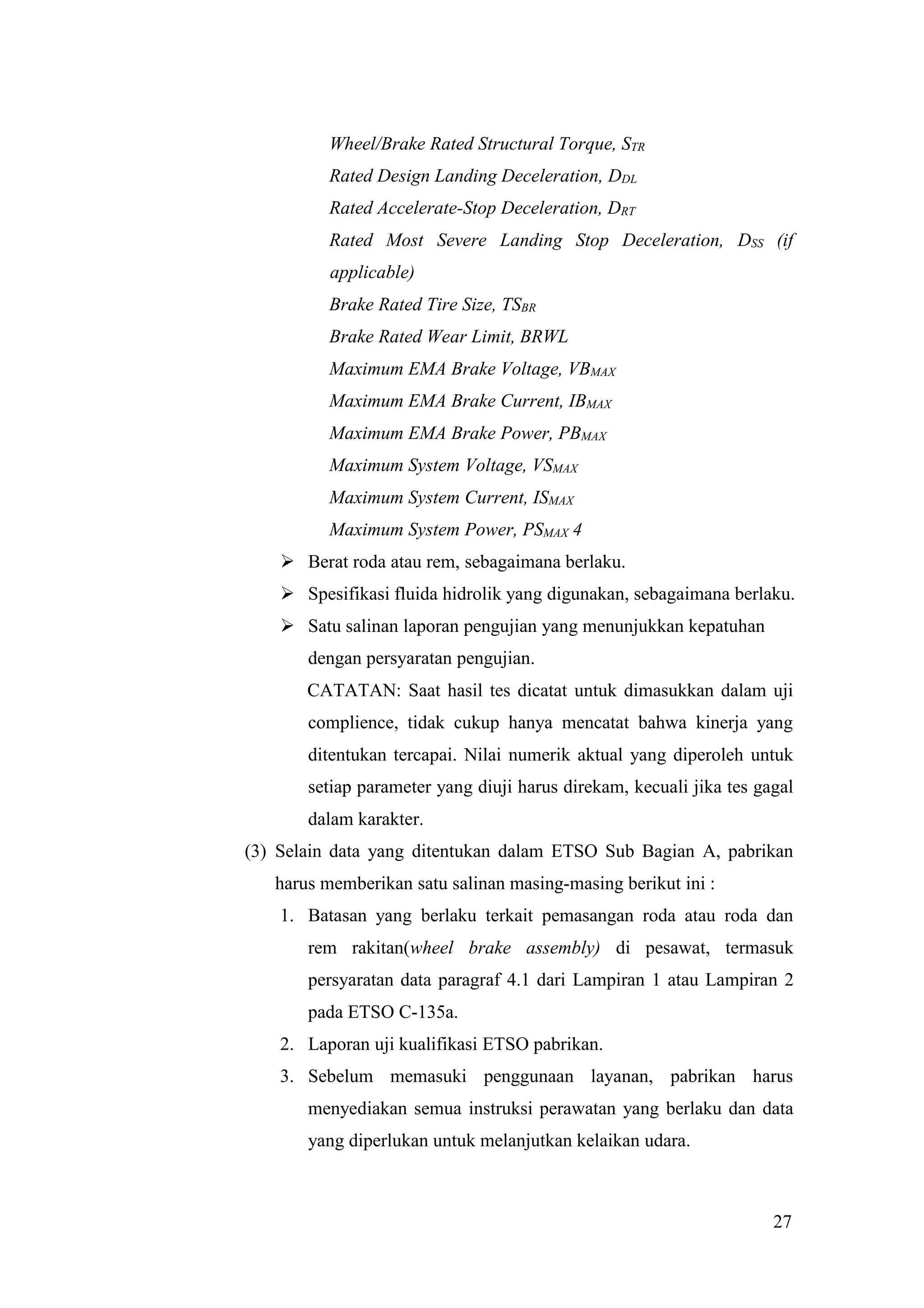 Studi Sertifikasi Roda dan Rem Pesawat Terbang | PDF