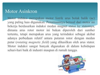 Tugas teknik tenaga listrik motor ac | PPTX