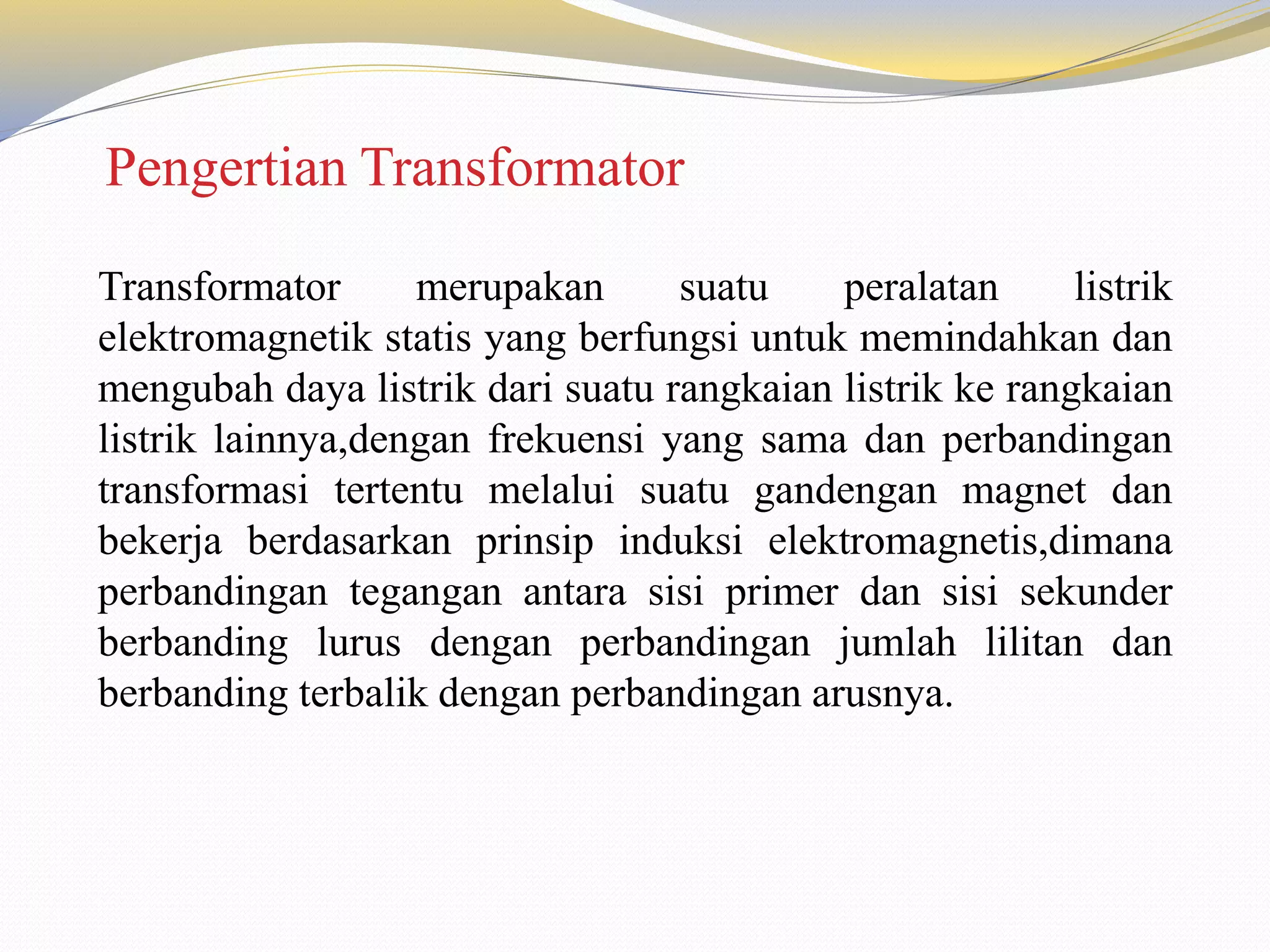 Tugas Teknik Tenaga Listrik Transformator | PPTX