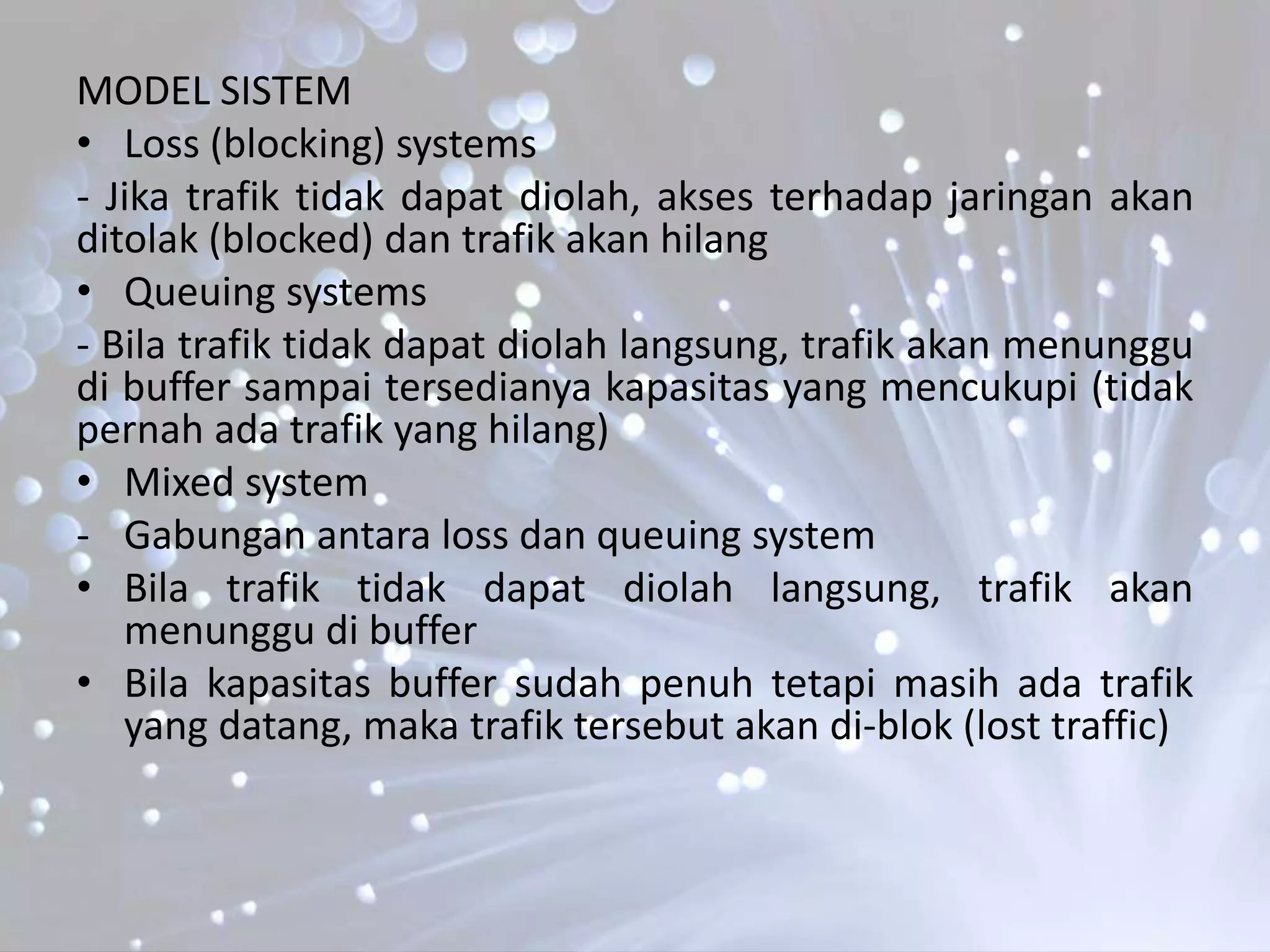 Konsep Rekayasa Trafik | POTX