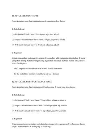 Tugas tenses triany syafrilia | PDF