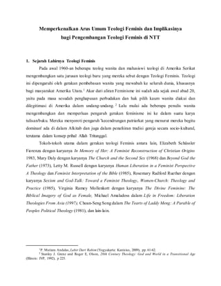 Tugas teologi feminis_olahan | DOCX