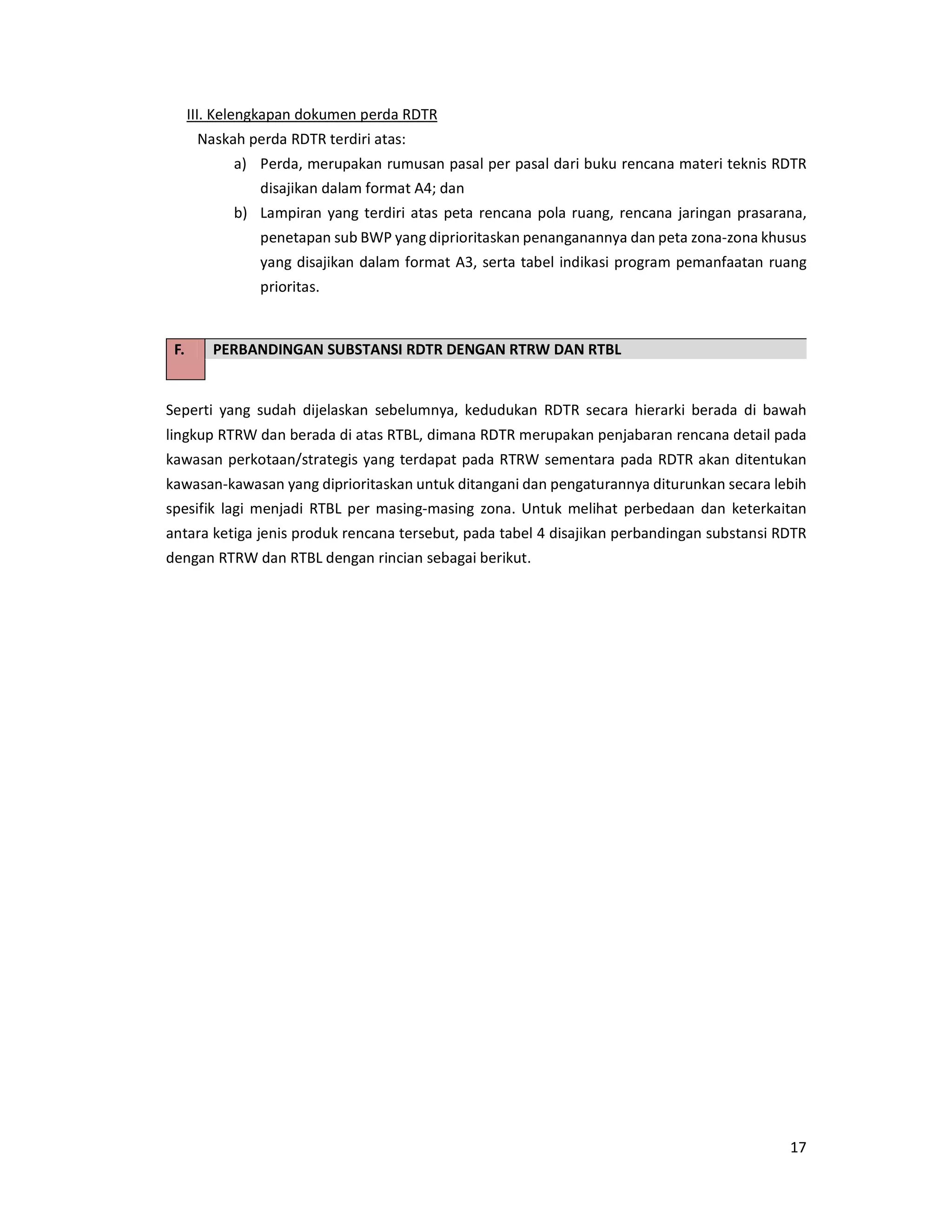 Peraturan Penataan Ruang RDTR | PDF