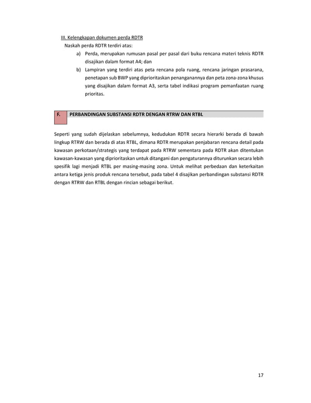 Peraturan Penataan Ruang RDTR | PDF
