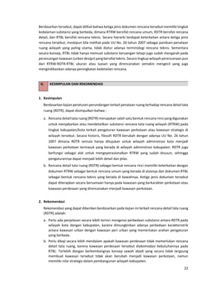 Peraturan Penataan Ruang RDTR | PDF