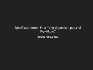 Tugas teori 'prak 7' after effect | PPT