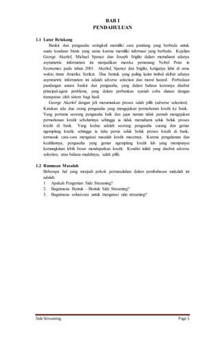 Side Streaming | DOCX