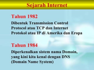 sejarah internet | PPT