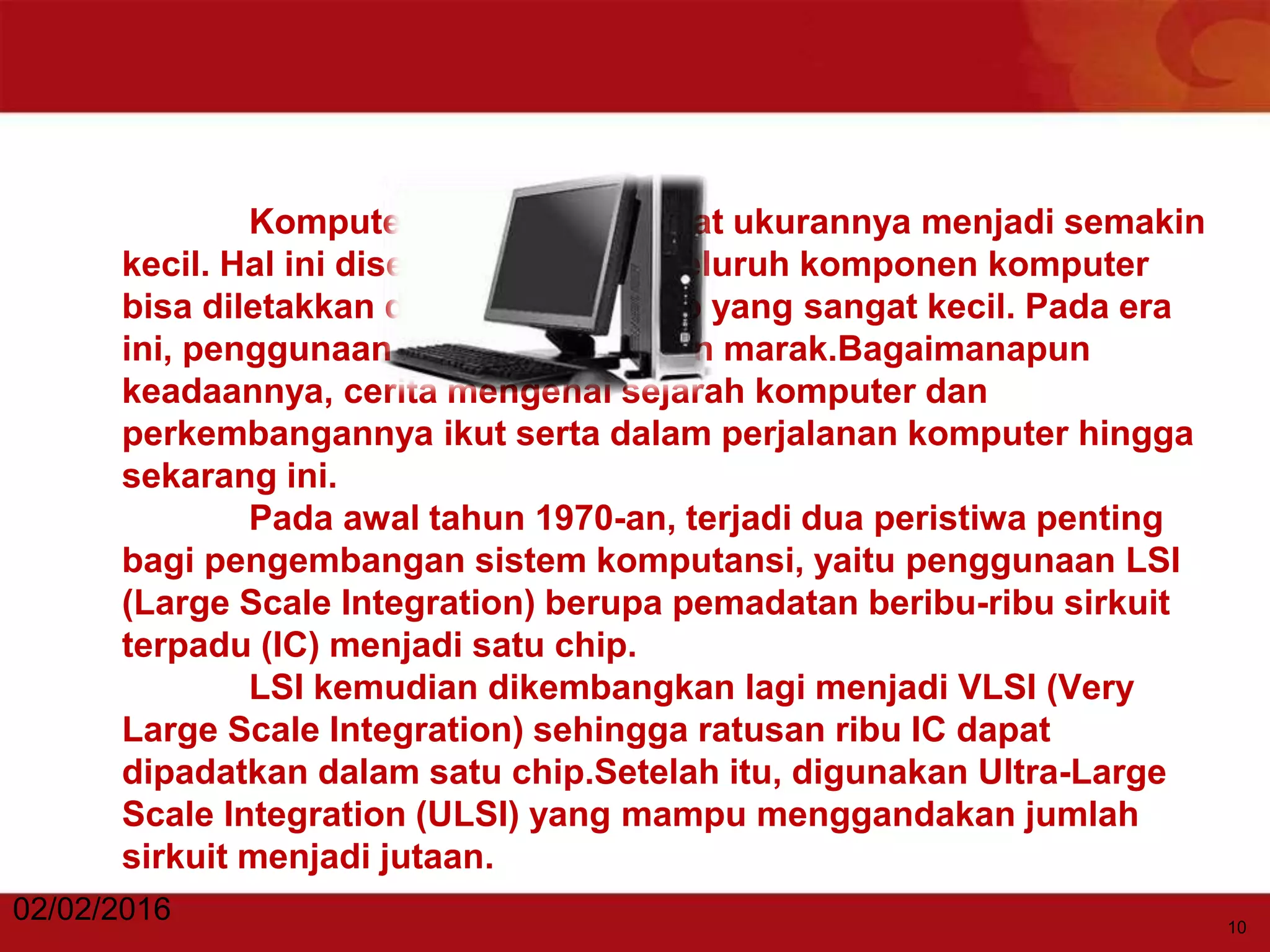 Sejarah perkembangan komputer | PPTX