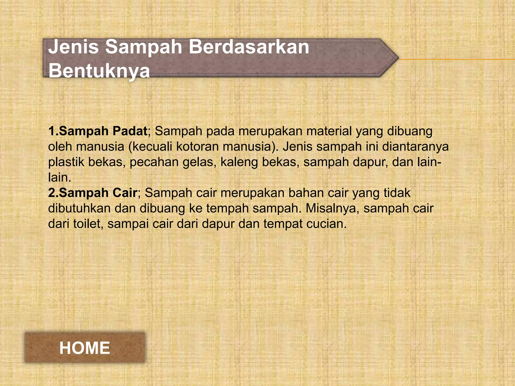 Jenis-Jenis Sampah | PPTX