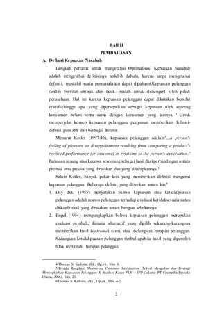 OPTIMALISASI KEPUASAN NASABAH | DOCX
