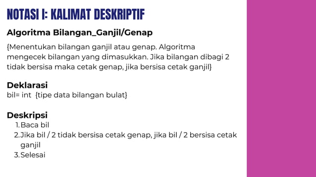 Notasi Algoritma - Notasi 1, Notasi 2 dan Notasi 3 | PDF