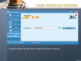 Tugas tik (instalasi modem) | PPTX