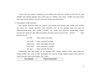 PROSES MORFOFONEMIK DAN PROSES MORFOLOGIK | DOCX