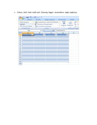 TUGAS TIP MS EXCEL | PDF